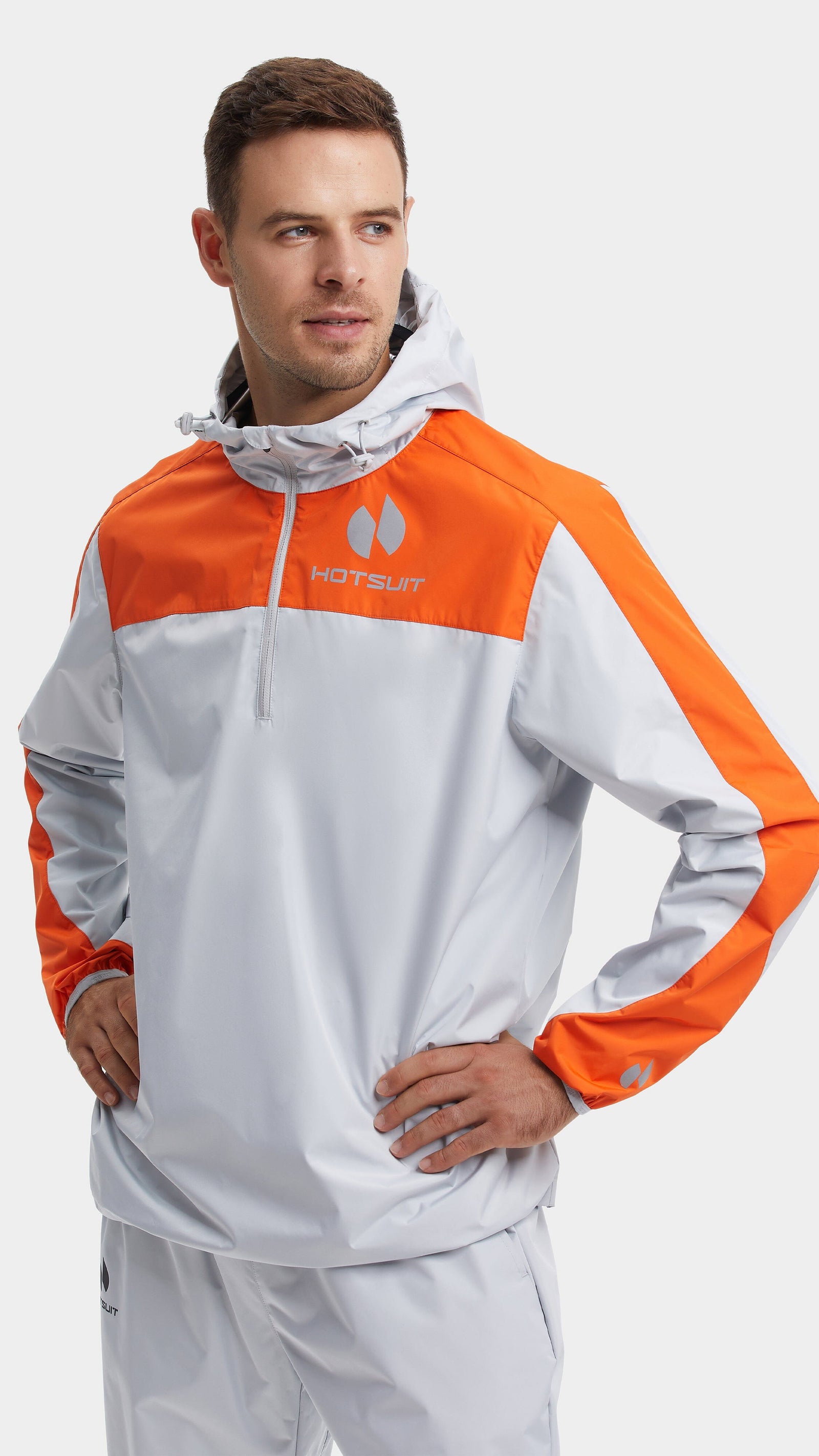 Shop Men’s Sauna Jacket Contrast Design for Comfort & Safety - HOTSUIT
