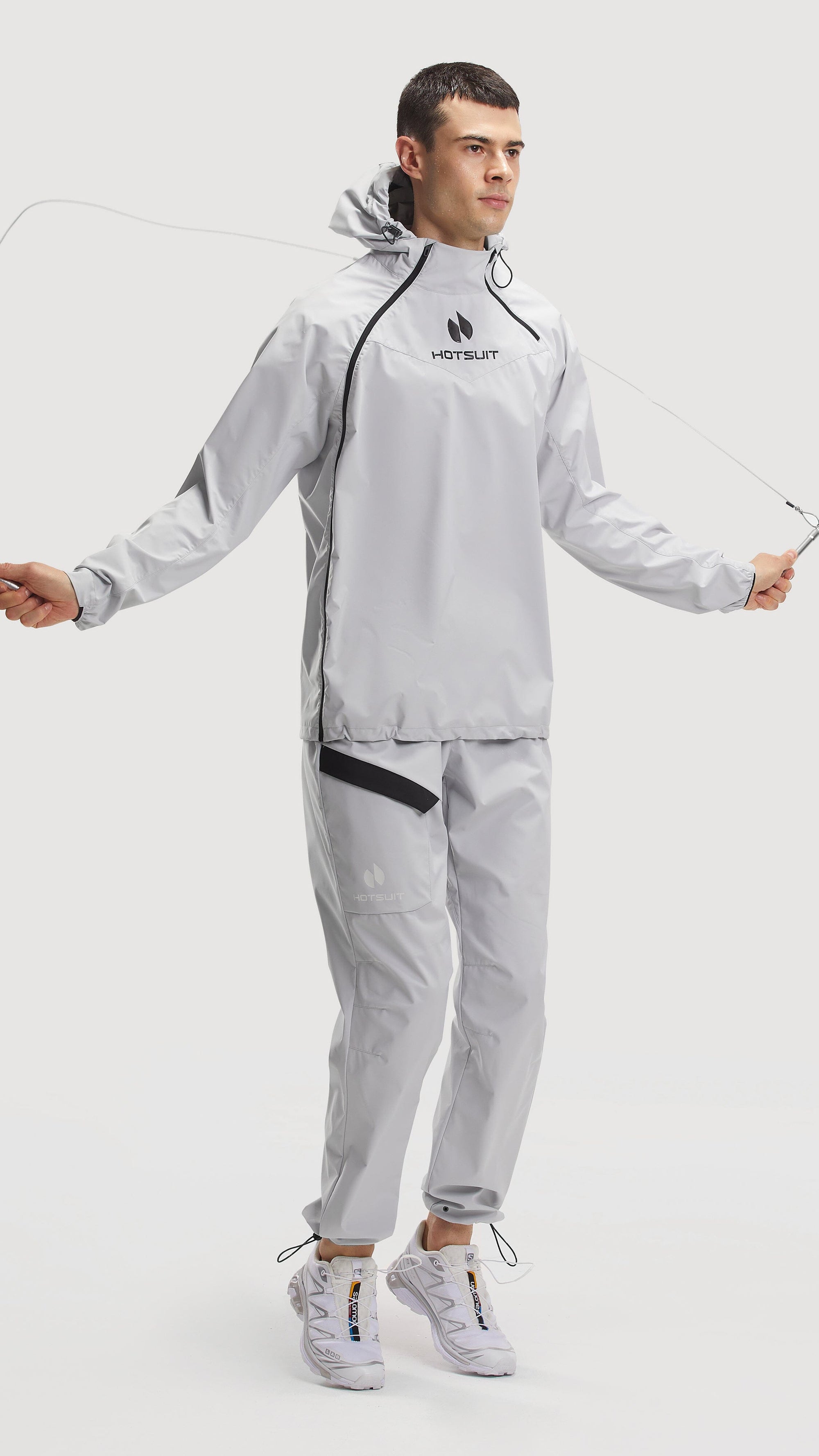 Shop Breathable Men Temp-Control Sauna Suit with Side-Zip - HOTSUIT