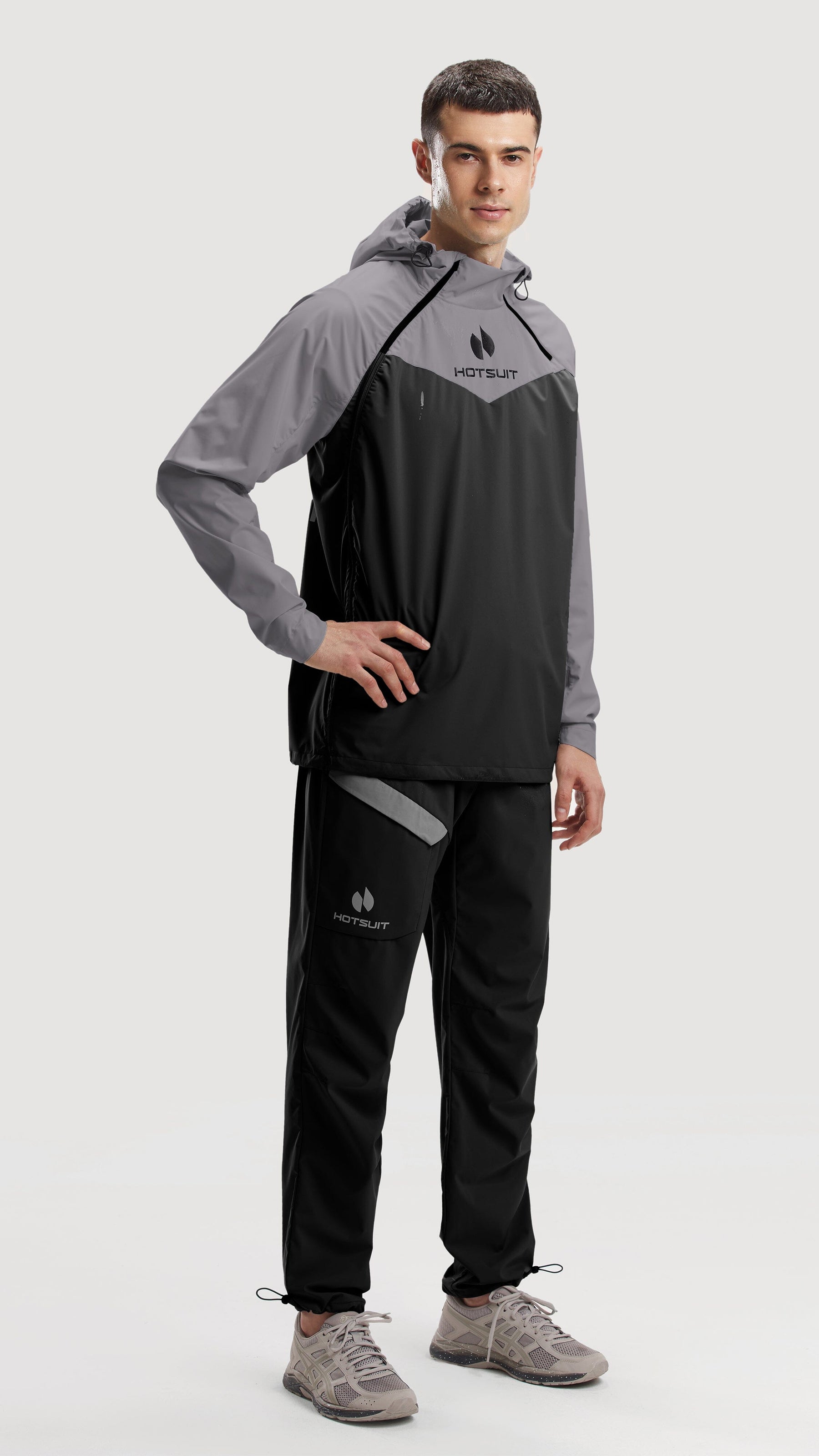 Shop Breathable Men Temp-Control Sauna Suit with Side-Zip - HOTSUIT