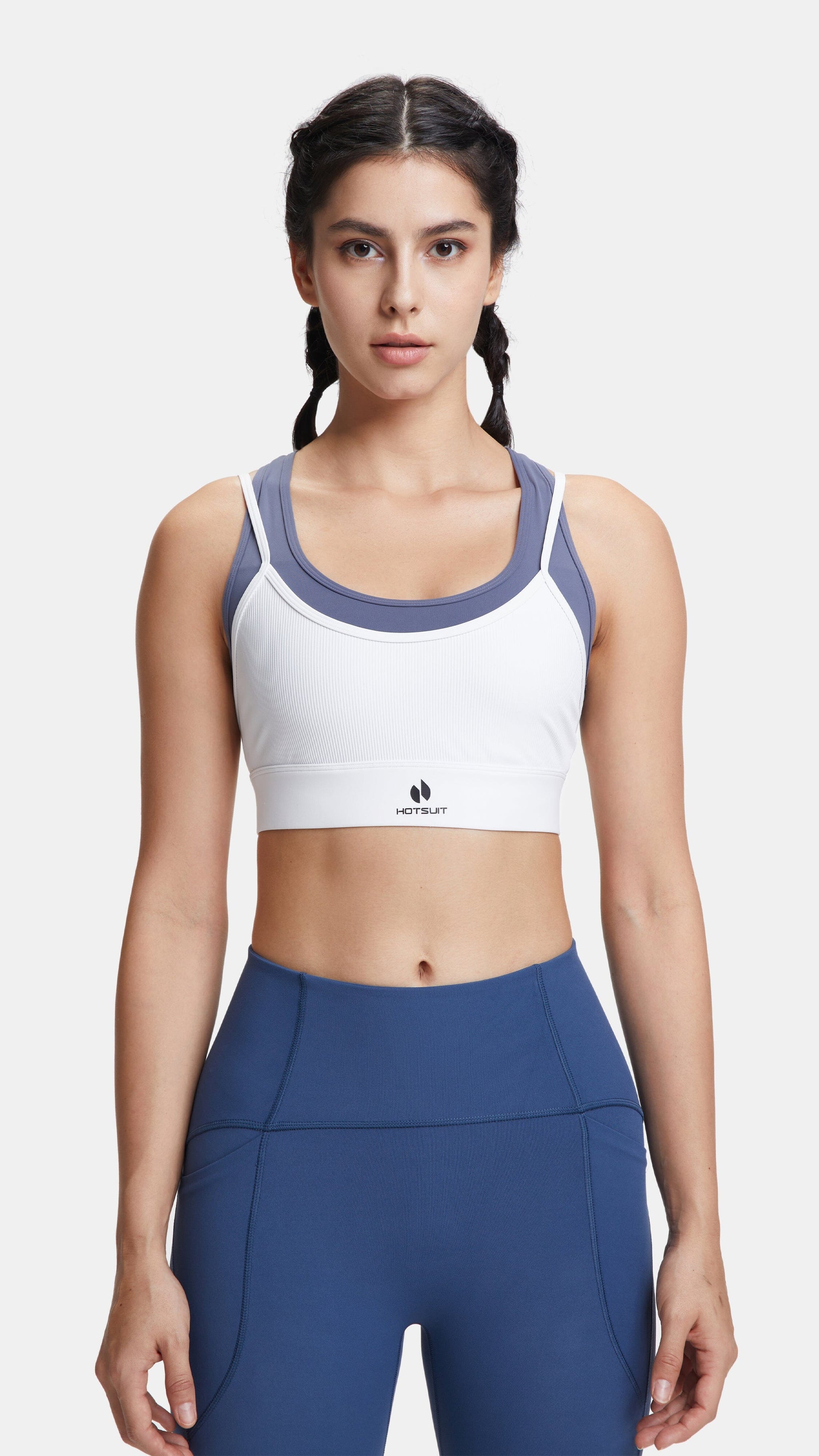 Shop Women’s Medium Impact Two-Layer Sports Bra with Strappy Back - HOTSUIT